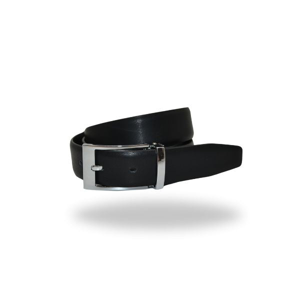 Yale Black Genuine Leather Belt – The Fitting Belt Company