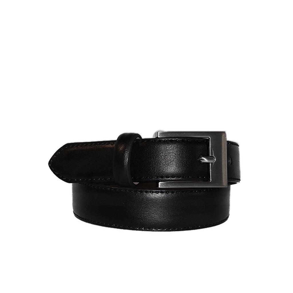 PRESTON - Black Genuine Leather Boys Belt – The Fitting Belt Company