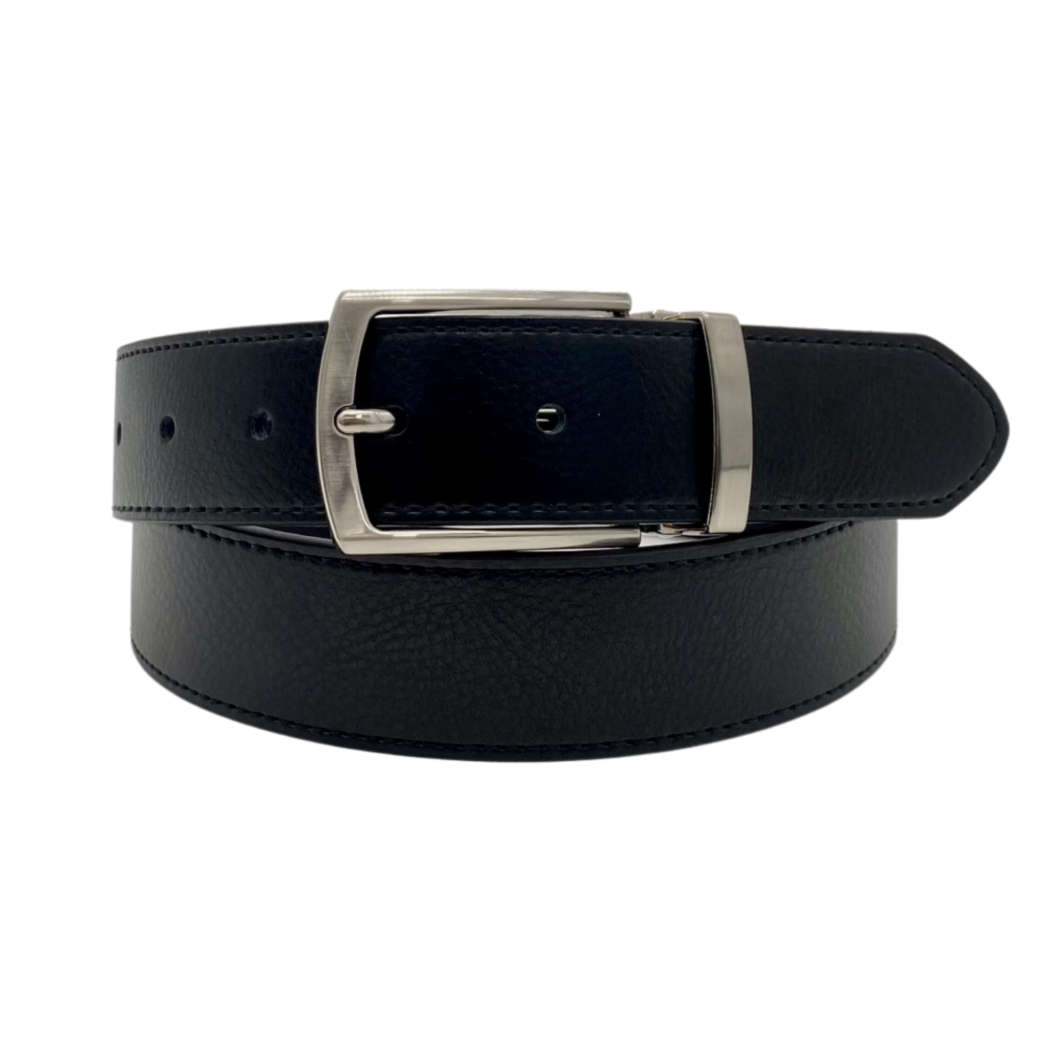 Ace - Men's Black Genuine Leather Belt – The Fitting Belt Company