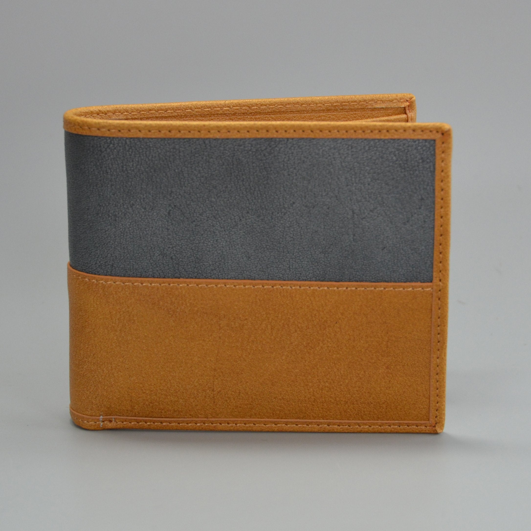 COLT - Mr Selby Mens Tan and Grey Genuine Leather Wallet in Gift Box ...