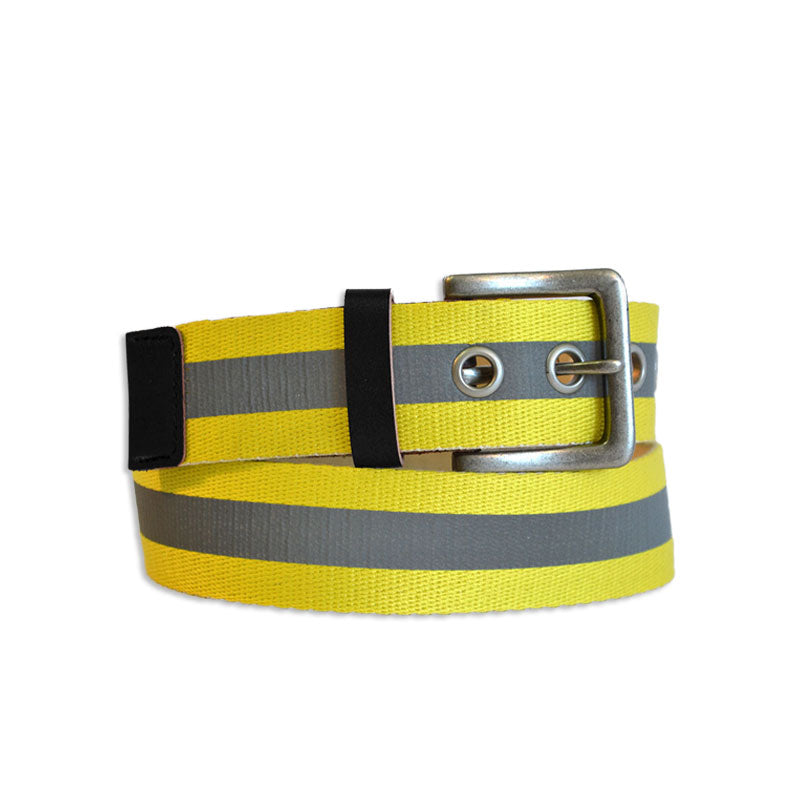 HI VIS SAFETY BELT IN YELLOW – The Fitting Belt Company