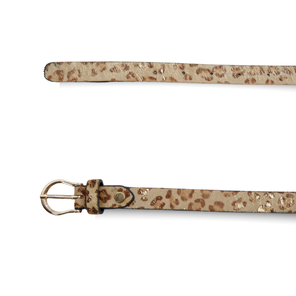 Felicia Gold Leopard Print – The Fitting Belt Company