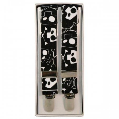 SHAWN - Kids Black and White Braces – The Fitting Belt Company